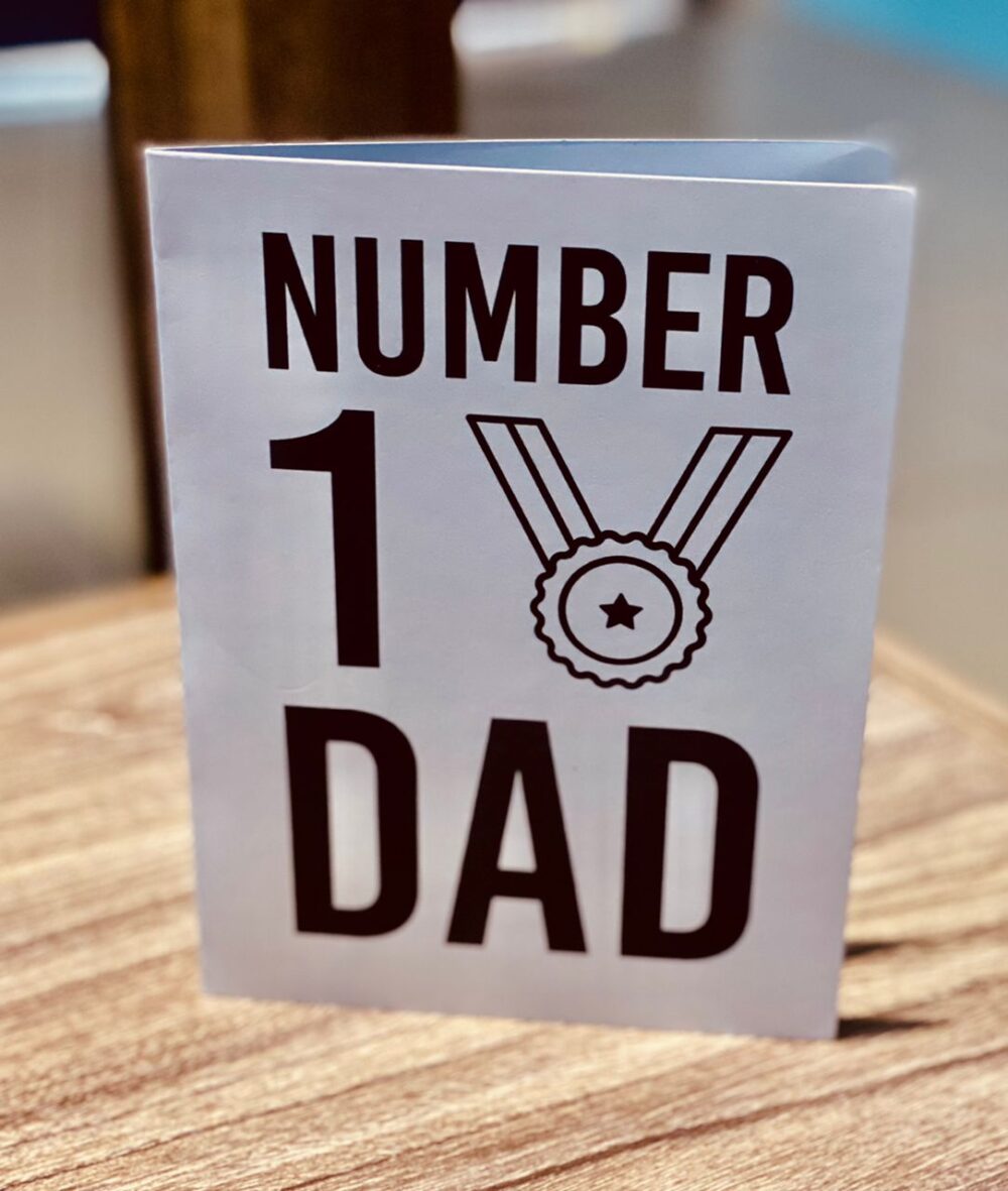 Number 1 Dad – Card - The Lekki Gift Company